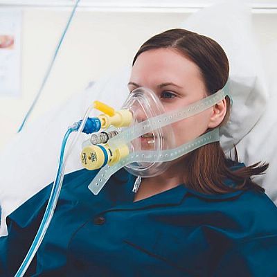 High Flow CPAP mask with flowmeter Ventumask 30