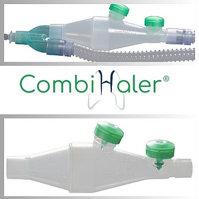 Adult Spacer for Mechanical Ventilation Circuit Combihaler